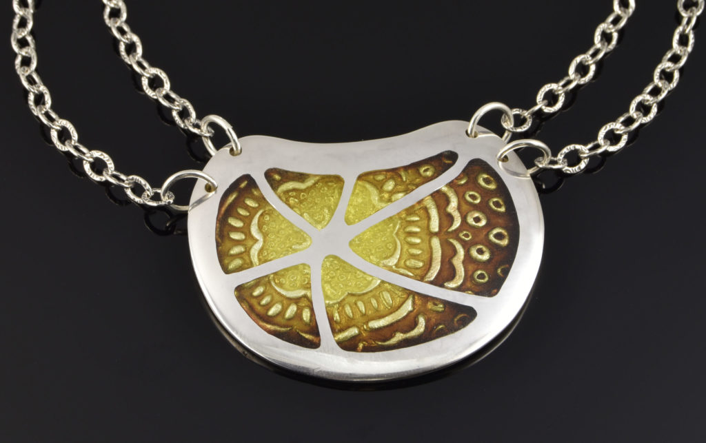 Metal Clay Stacked Champlevé Enameling